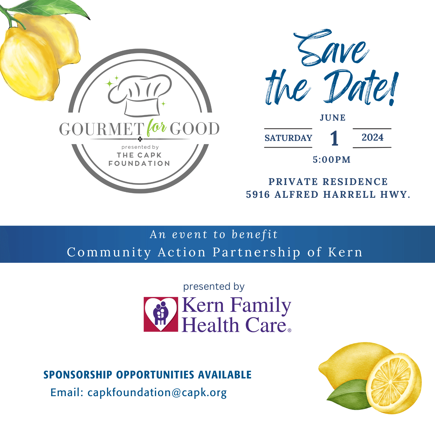 Copy of GOURMET FOR GOOD Save The Date - CAPK | Community Action ...